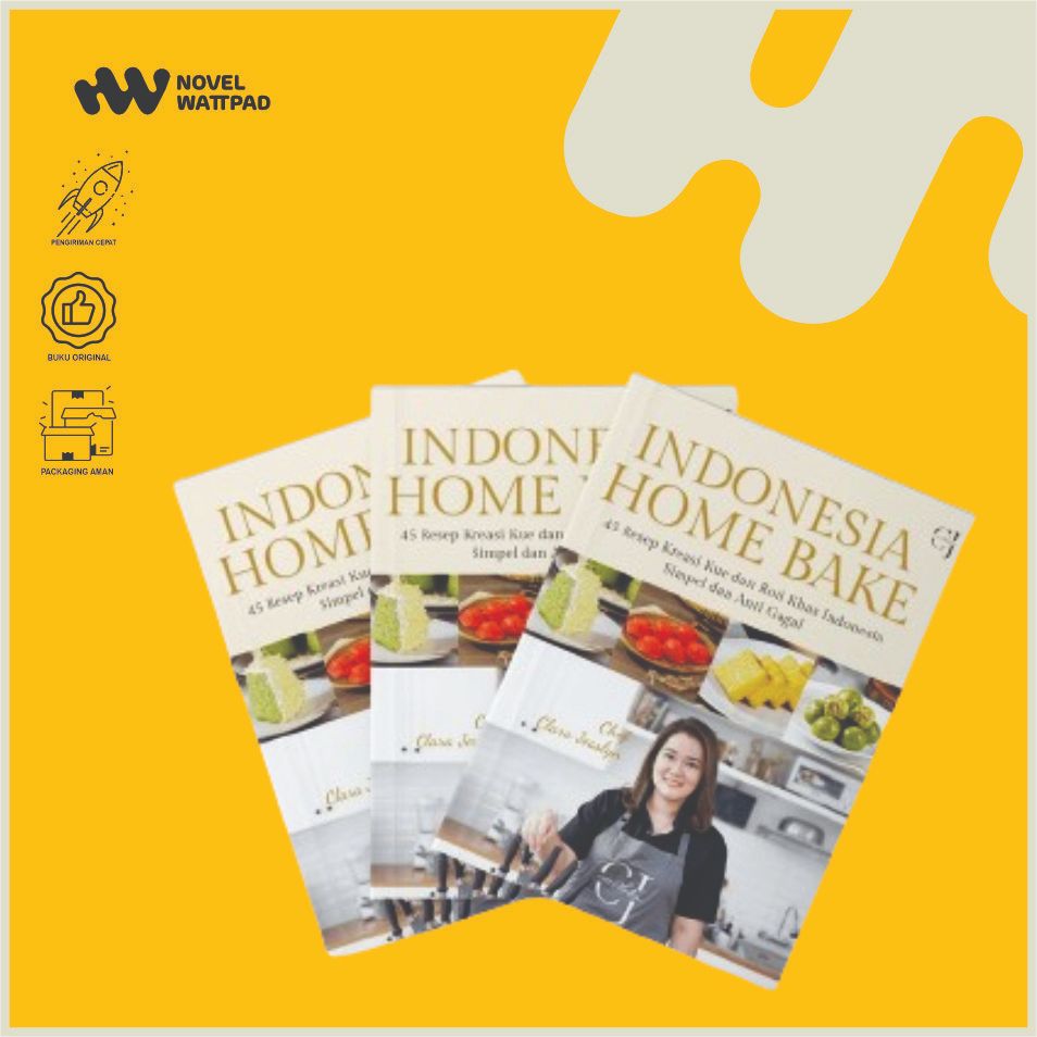 Jual Buku Resep Cookbook INDONESIA HOME BAKE 45 Resep Pilihan by Chef Clara | Shopee Indonesia