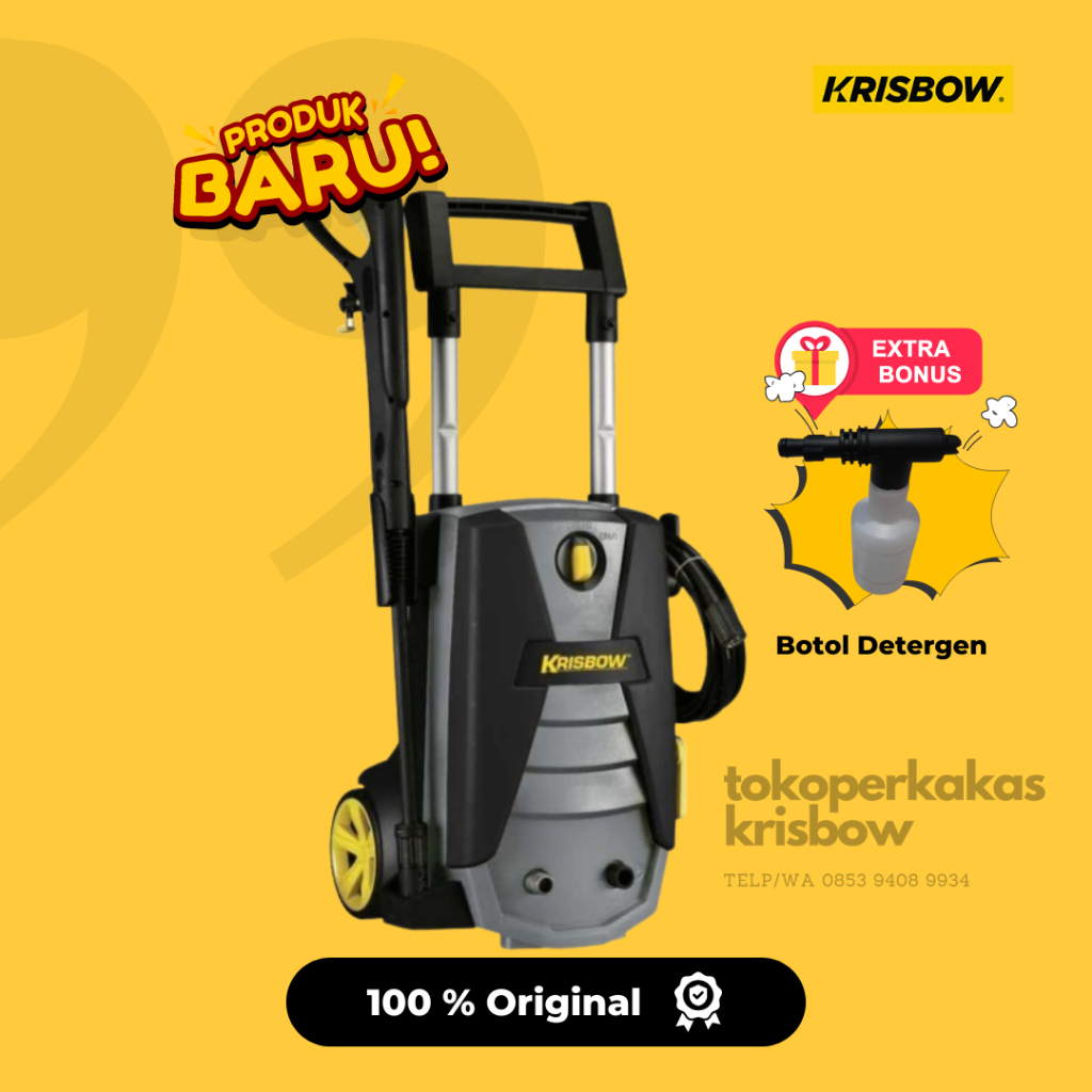 Jual Krisbow High Pressure Cleaner 100 Bar 1400W Mesin Steam Jet ...
