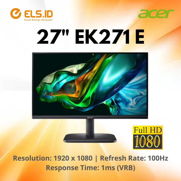Jual Monitor LED Acer EK271 E 27' FHD IPS 100Hz 1ms (VRB) | Shopee ...