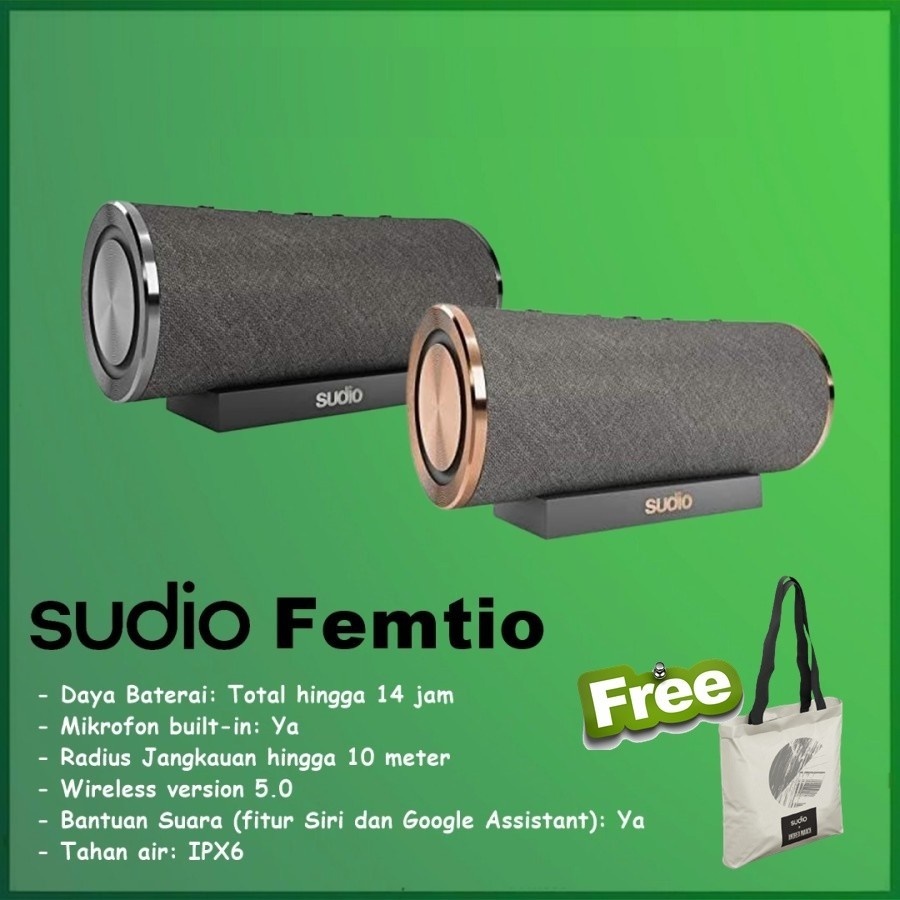 Jual Sudio Femtio Portable Wireless Bluetooth Speakers With Microphone ...