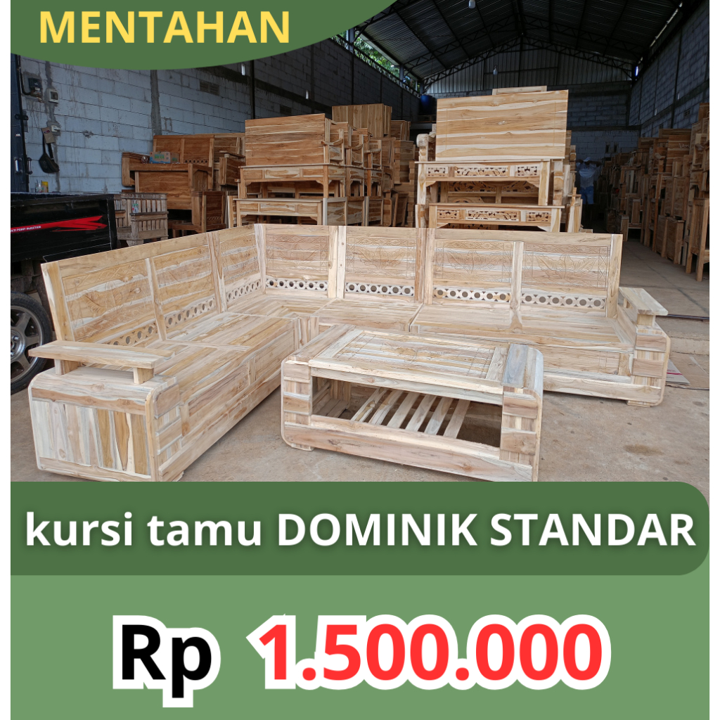 Jual KURSI tamu sudut minimalis DOMINIK STANDAR | Shopee Indonesia