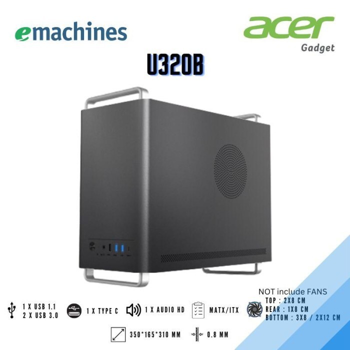 Jual Casing Emachine Acer U320BM Black - MATX Case | Shopee Indonesia
