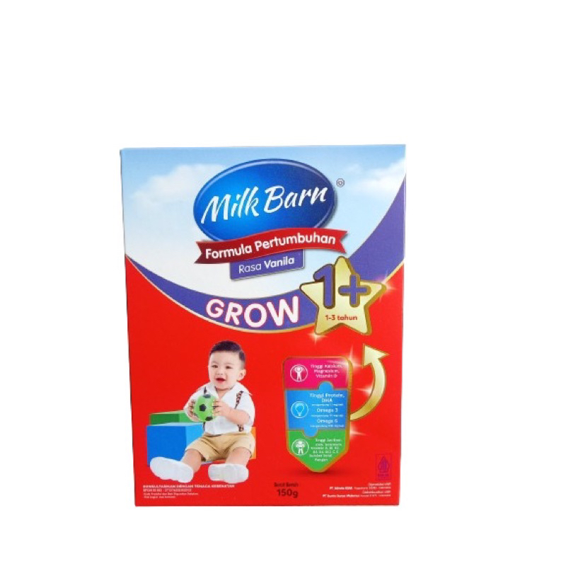 Jual Milk Barn Grow 1+ / 3+ / 5+ Vanila Madu 150gr | Shopee Indonesia