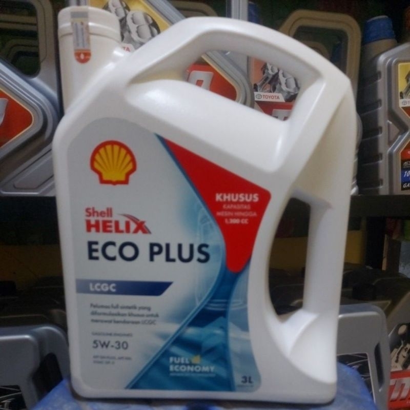 Jual SHELL HELIX ECO PLUS 5W-30 3.L | ORIGINAL BARCODE HIJAU | OLI ...