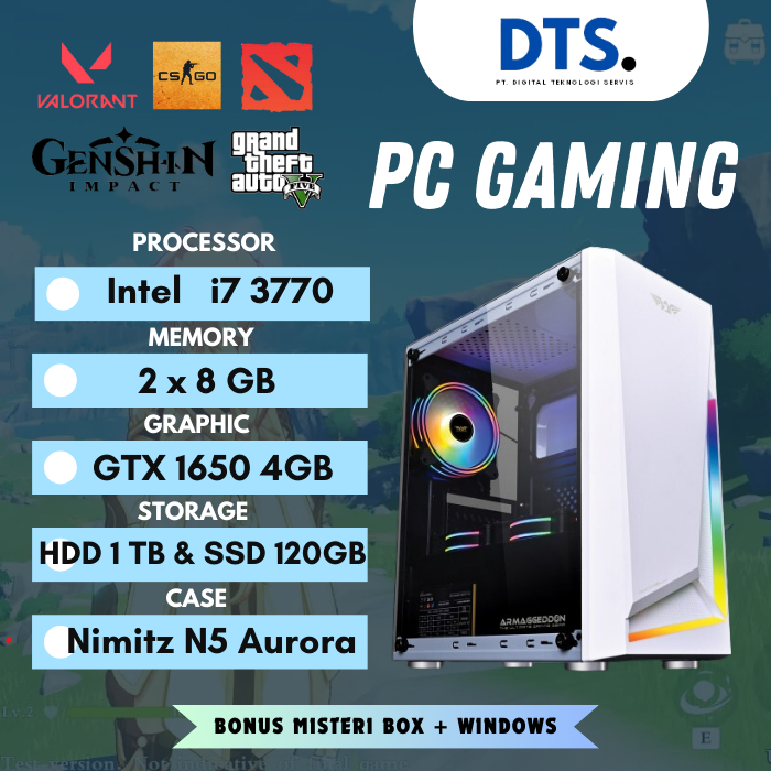 Jual PC RAKITAN GAMING CORE i7 SIAP GAME BERAT BANYAK BONUS | Shopee ...