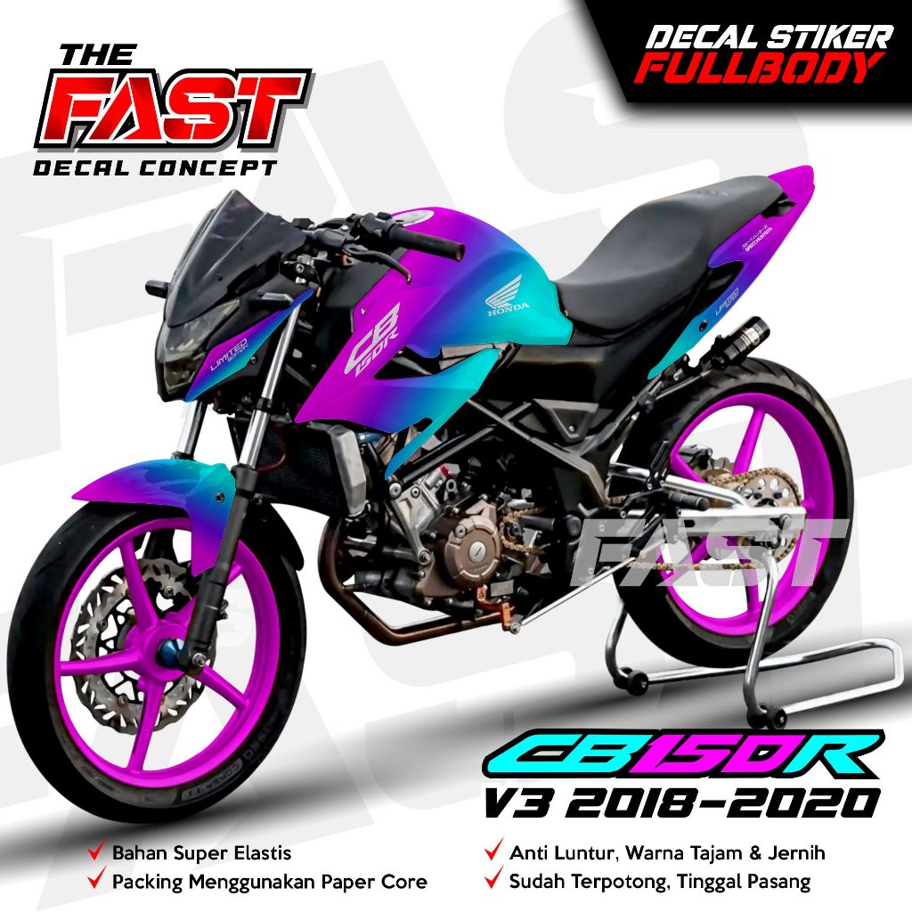 Jual Decal Aksesoris Stiker Honda CB150R V3 Fullbody - Stiker CB150R V3 ...