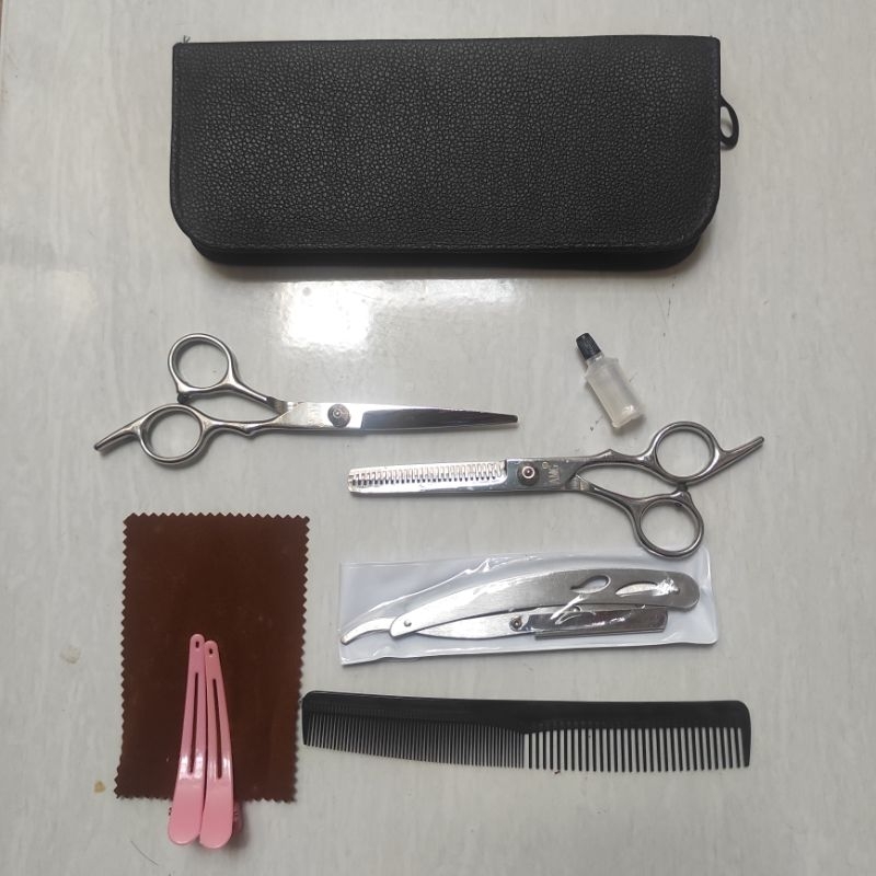 Jual Peralatan Set Gunting Rambut Profesional Original Gunting Potong ...