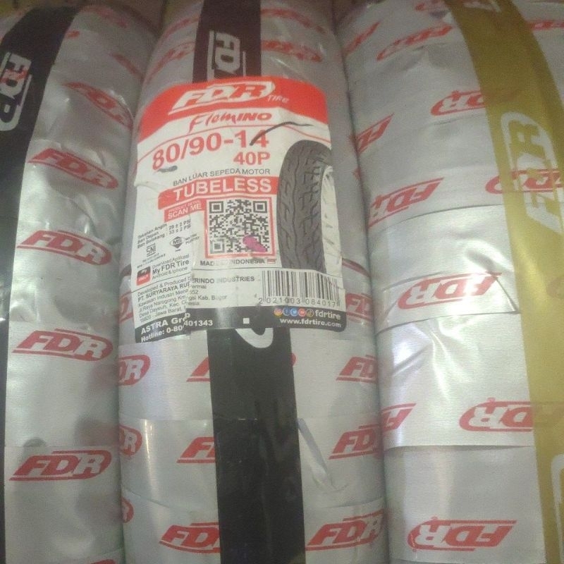 Jual Ban FDR Flemino Tubeless ukuran 80/90 90/90 100/90 ring 14 ...