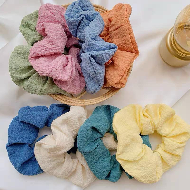 Jual Kuncir Rambut Scrunchies Pastel Ikat Rambut Lucu Kunciran Rambut ...