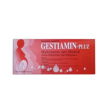 Jual Gestiamin-Pluz 1 KOTAK ISI 30 TABLET - Suplemen Multivitamin Untuk ...