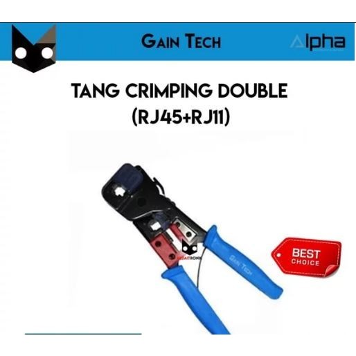 Jual Tang Crimping Gaintech Double RJ45 RJ11 UTP LAN High quality ...