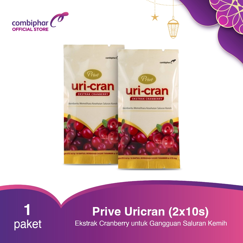 Jual Prive Uricran (2x10s) - Ekstrak Cranberry untuk Gangguan Saluran Kemih | Shopee Indonesia