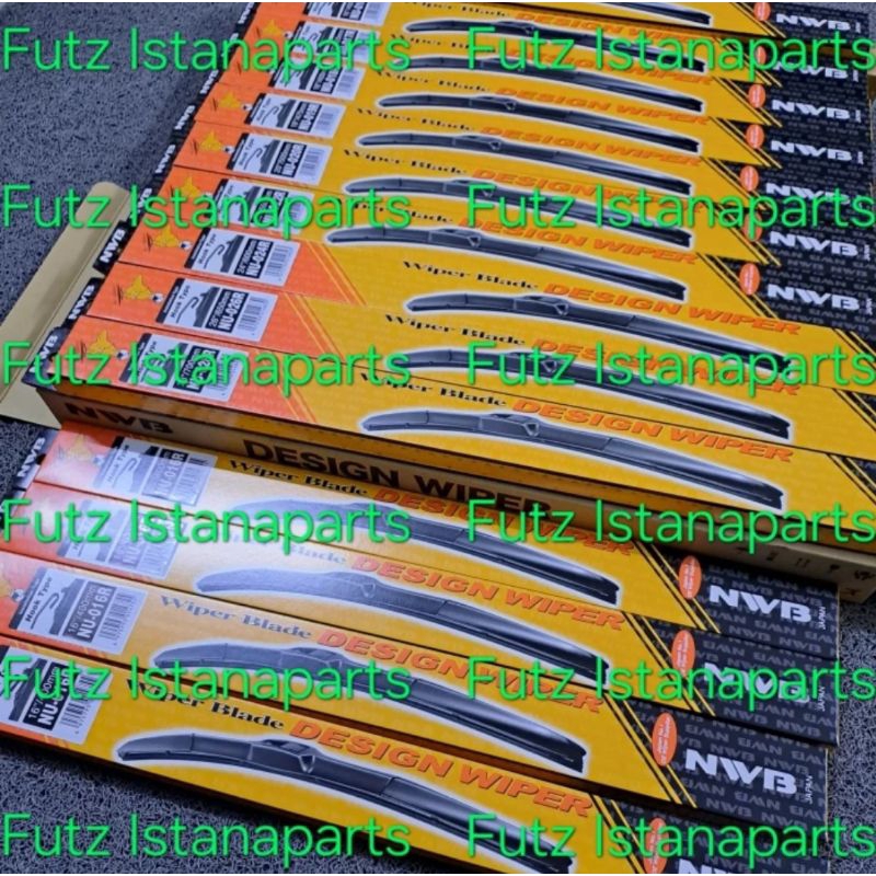 Jual Wiper Depan NWB Japan Hybrid Frameless Ukuran 14" 16" 17" 18" 19" 20" 22" 24" 26" 28 ...