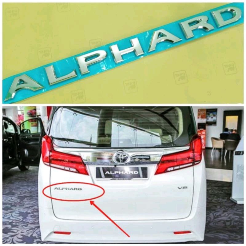 Jual Emblem logo ALPHARD VELLFIRE toyota ukuran original bagasi ...