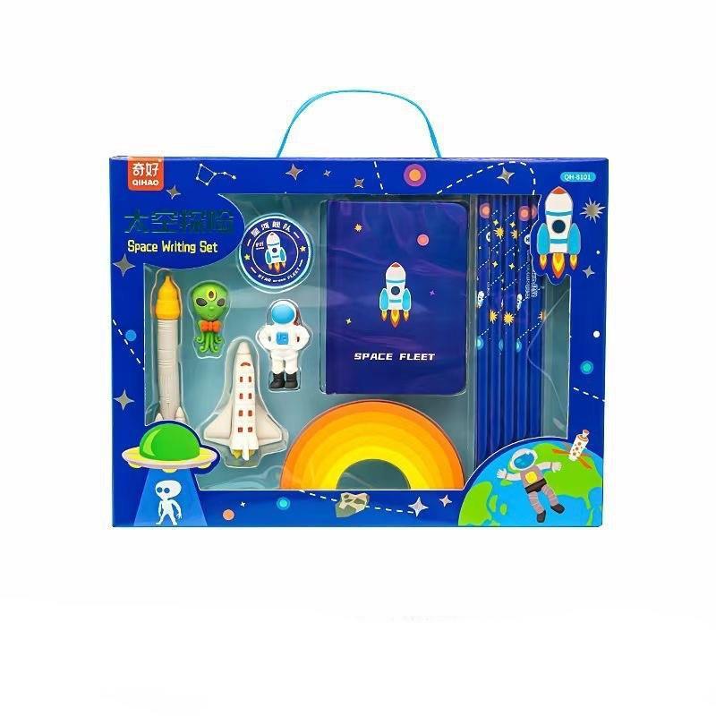 Jual 8101 Alat tulis 1 set karakter roket astronot 8in1 - Stationery ...