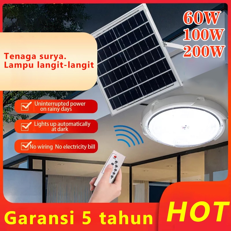 Jual solar ceiling light solar light outdoor waterproof 3 way colors ...
