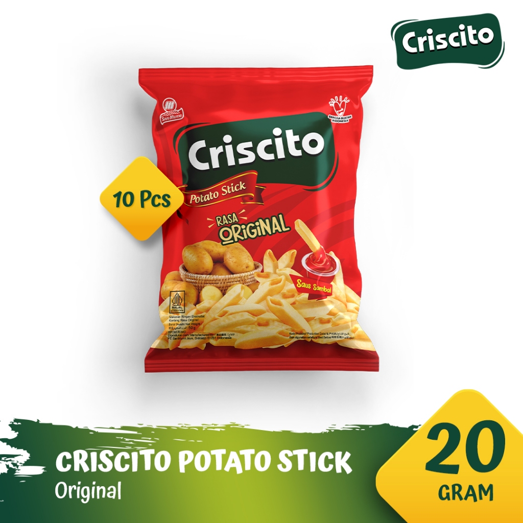 Jual Criscito Potato Stick Original - 20gr / 60gr | Shopee Indonesia