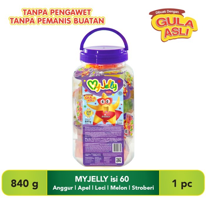 Jual My Jelly Wong Coco Toples 840g Jeli Aneka Rasa Buah Gula Asli Isi ...