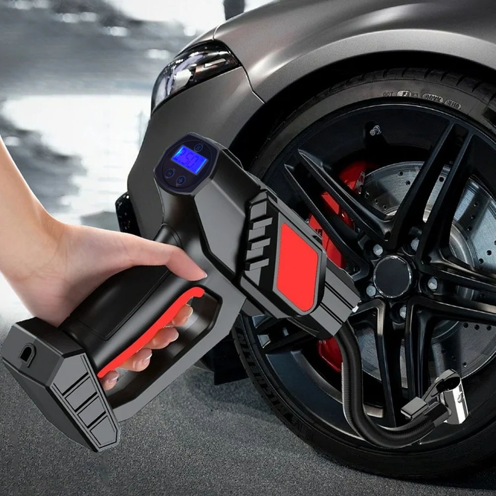 Jual Pompa Angin Ban Genggam Q20 Rechargeable Pengukur Tekanan Ban ...