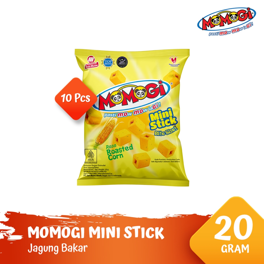 Jual Momogi Mini Stick Snack - Jagung Bakar - 20gr / 50gr / 70gr ...