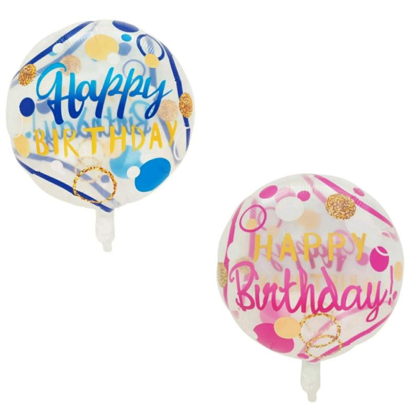 Jual Balon happy birthday bulat balon bulat happy birthday balon foil ...