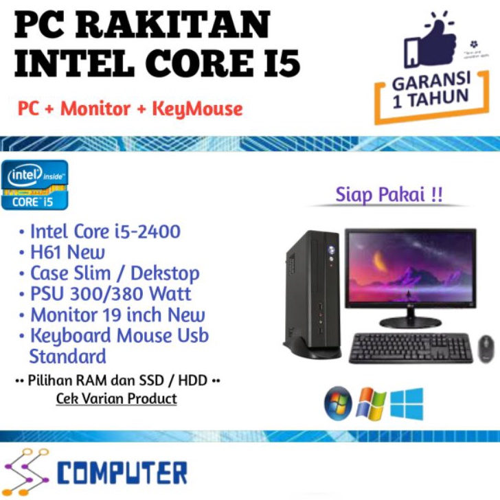 Jual Harga Istimewa Belanja Nyaman Paket PC Komputer Rakitan Siap Pakai ...