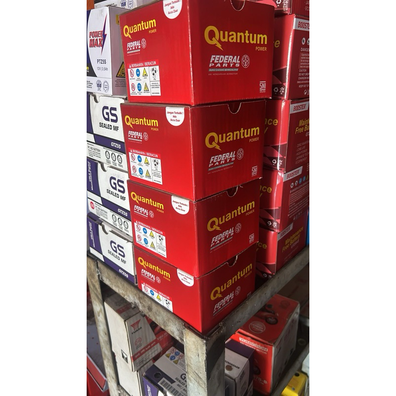 Jual aki /accu federal quantum original PT.astra Otoparts | Shopee ...