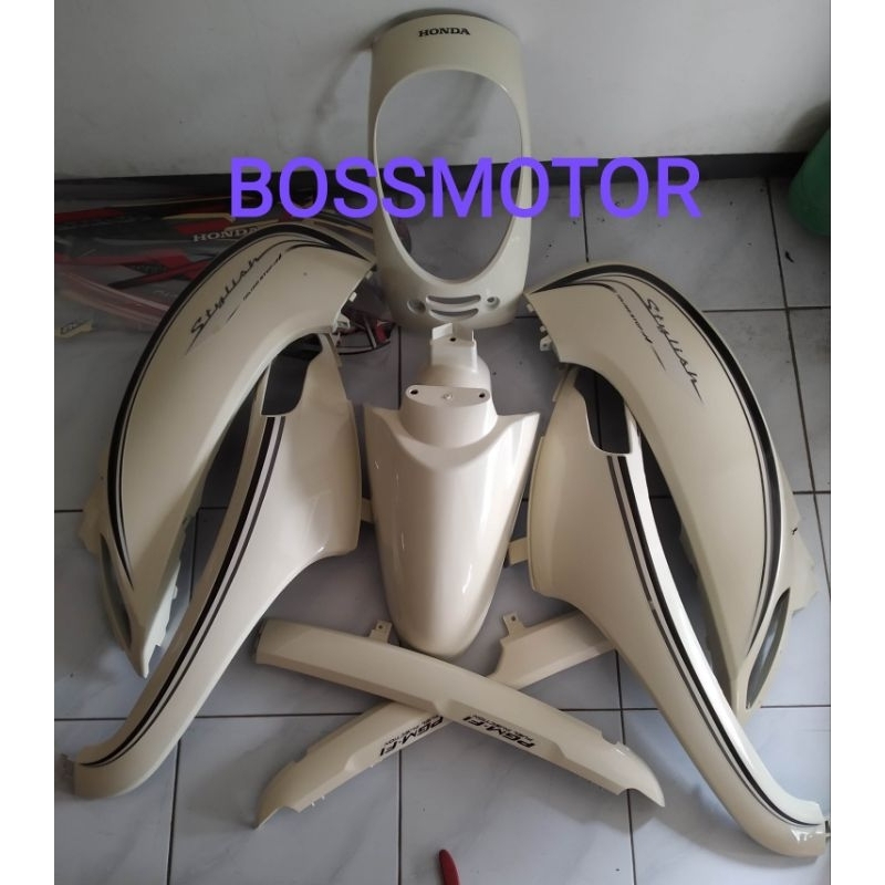 Jual Cover body set scoopy fi esp crem | Shopee Indonesia