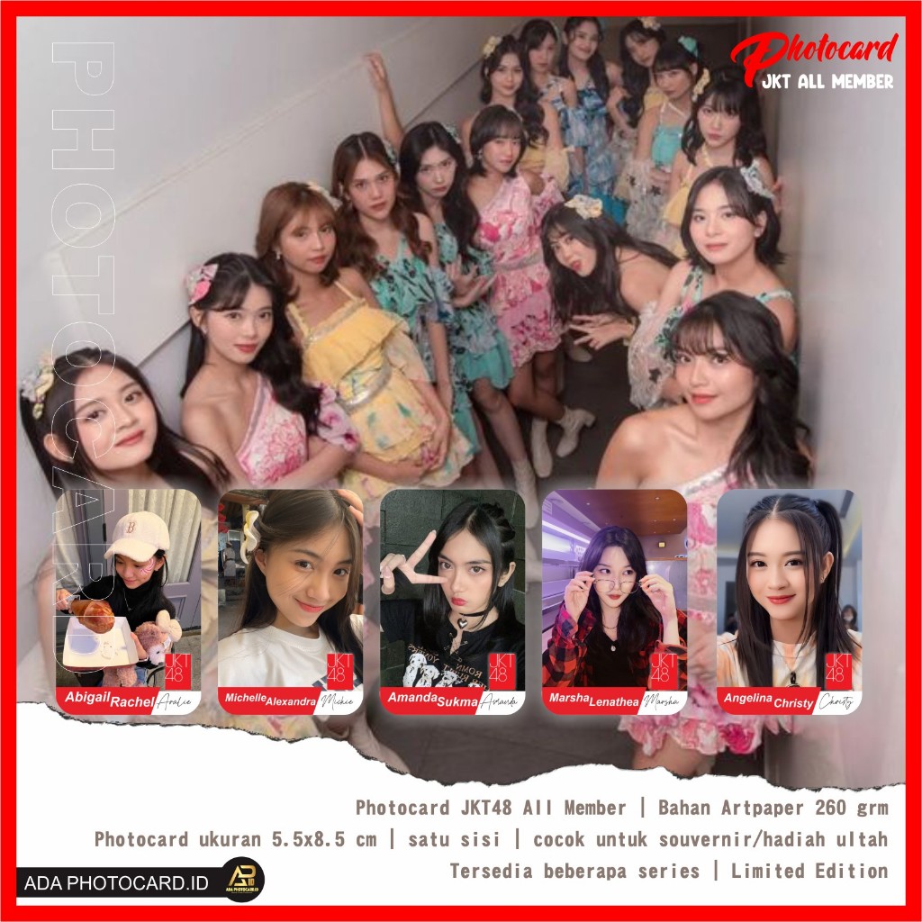 Jual Photocard JKT48 All member + gen12 isi 100 Pcs | Bonus Stiker dan Inner Slevee | Limited ...