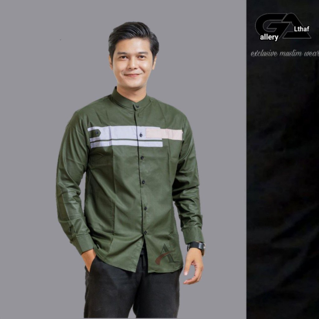 Jual Koko Motif Araseo | Baju Koko Motif Batik Lengan Panjang | Koko ...
