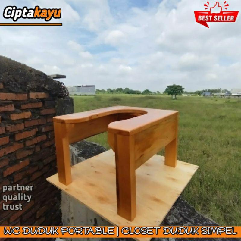 Jual WC DUDUK LANSIA | Kursi toilet jongkok slobong kayu closet (004 ...
