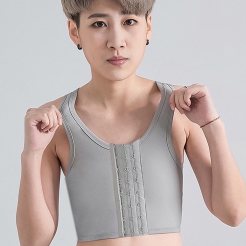 Jual Harga Terbaik Breast Binder perata dadachest binder model kancing ...