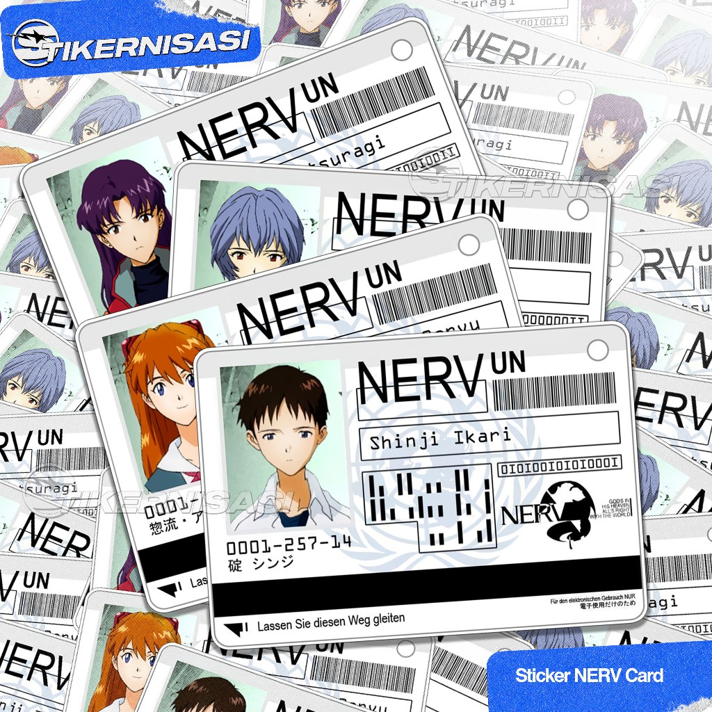 Jual Sticker Anime Evangelion NERV Card | Shopee Indonesia
