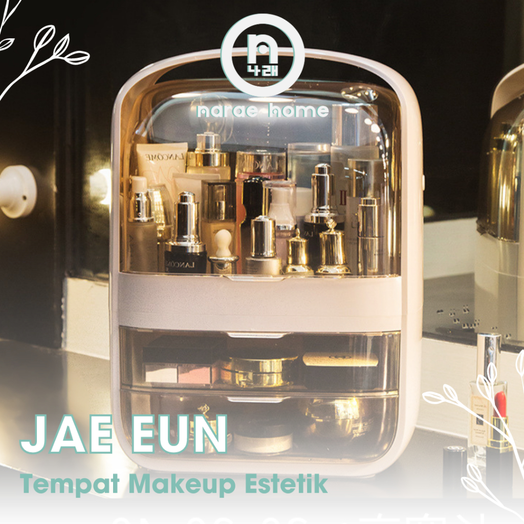 Jual NARAE - JAE EUN Kotak Penyimpan Makeup Estetik Organizer Box ...