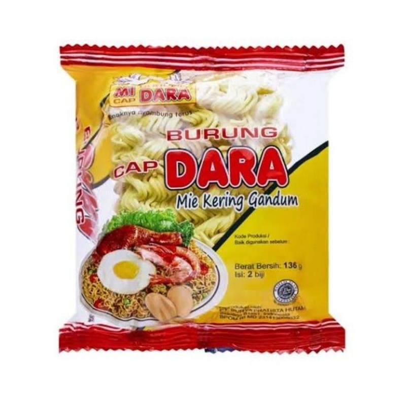 Jual Mi Dara Mie kering gandum cap Burung Dara Isi 2 Biji | Shopee ...