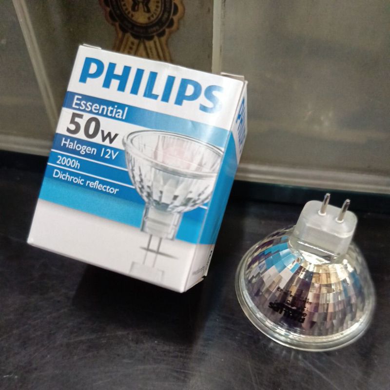 Jual Lampu Halogen 12v 50watt MR16 GU5,3 cahaya kuning/warm white 36D ...