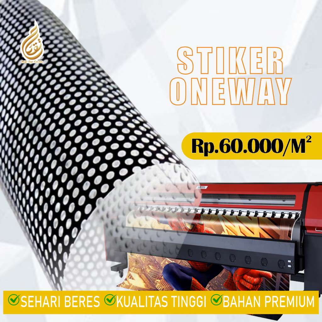 Jual CETAK STIKER ONE WAY//KACA MOBIL//KANTOR//RUKO | Shopee Indonesia