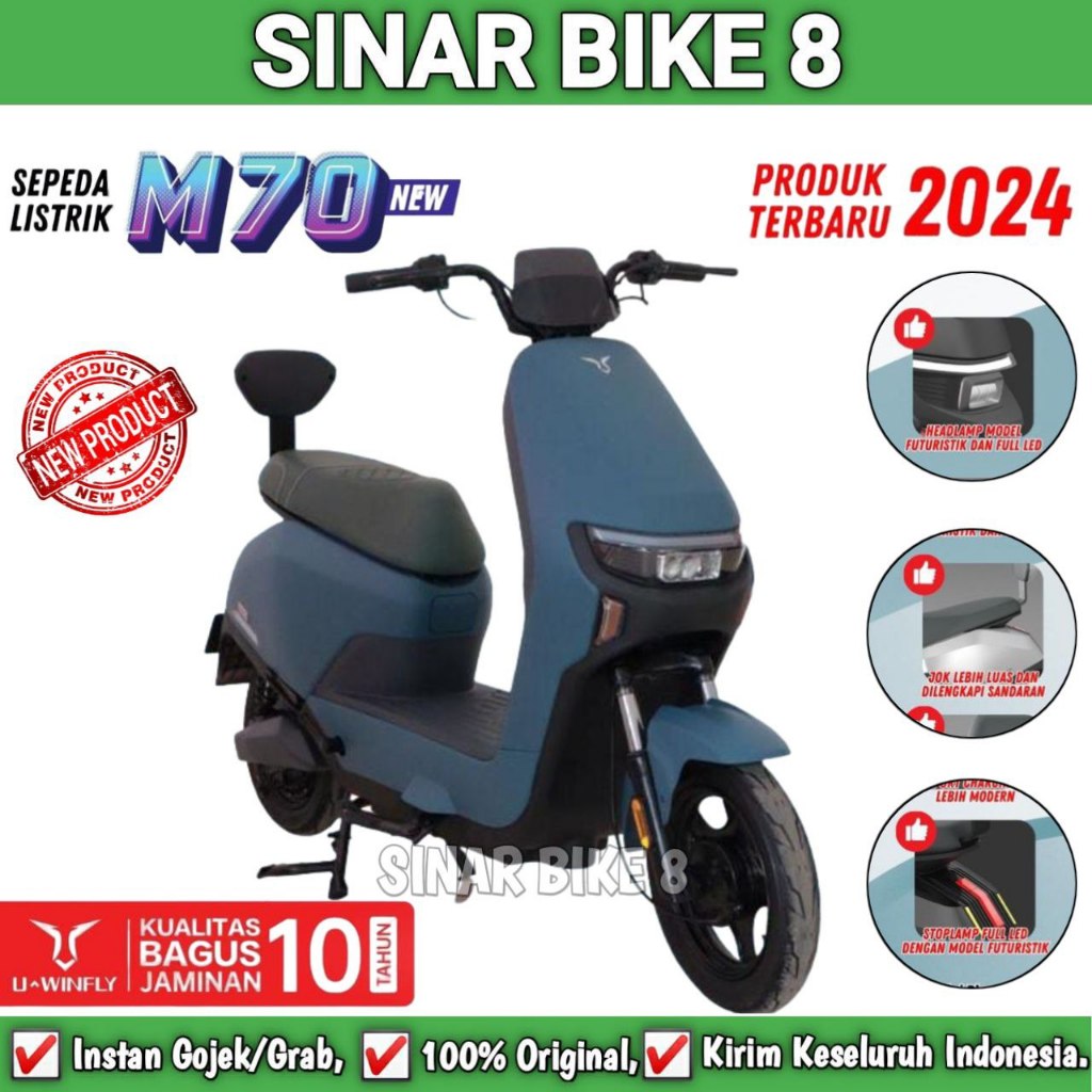 Jual Sepeda Listrik UWINFLY M60 M 60 // Uwinfly M70 M 70 Terbaru 500 ...