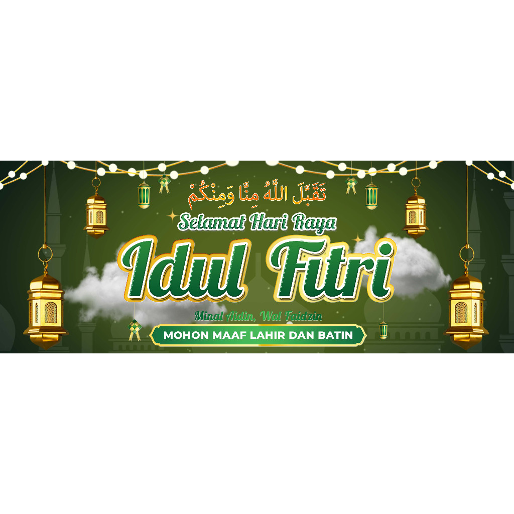 Jual Spanduk Banner IDUL FITRI RAMADHAN SPANDUK SELAMAT BERPUASA ...