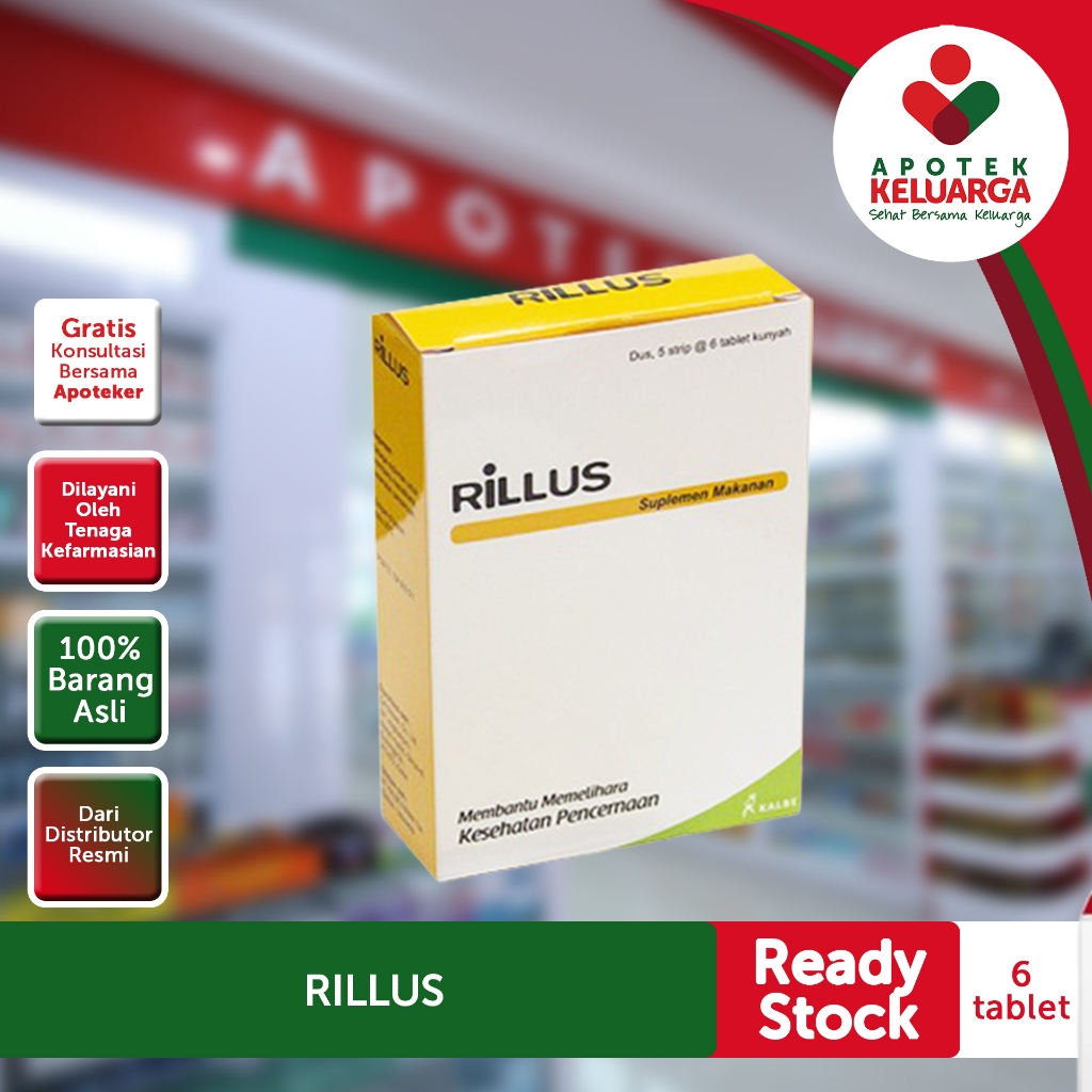 Jual RILLUS TABLET ISI 6 PER STRIP #VITAMINPENCERNAAN #PENCERNAANSEHAT ...