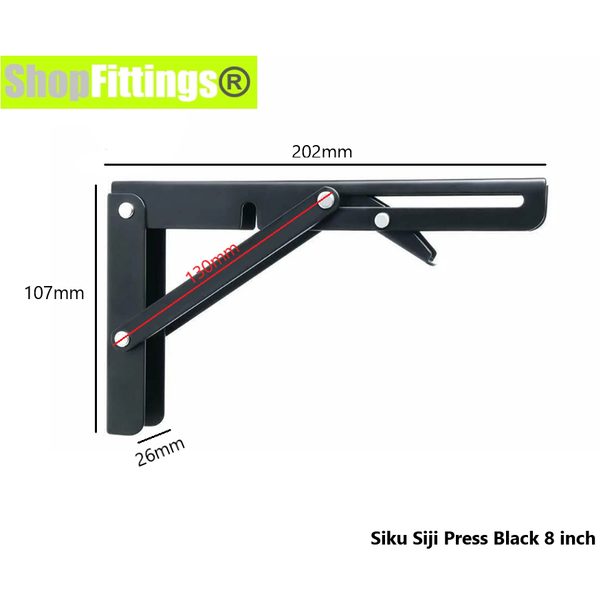 Jual Braket Siku Dinding Rak Ambalan Meja Lipat Wall Mounted Folding ...