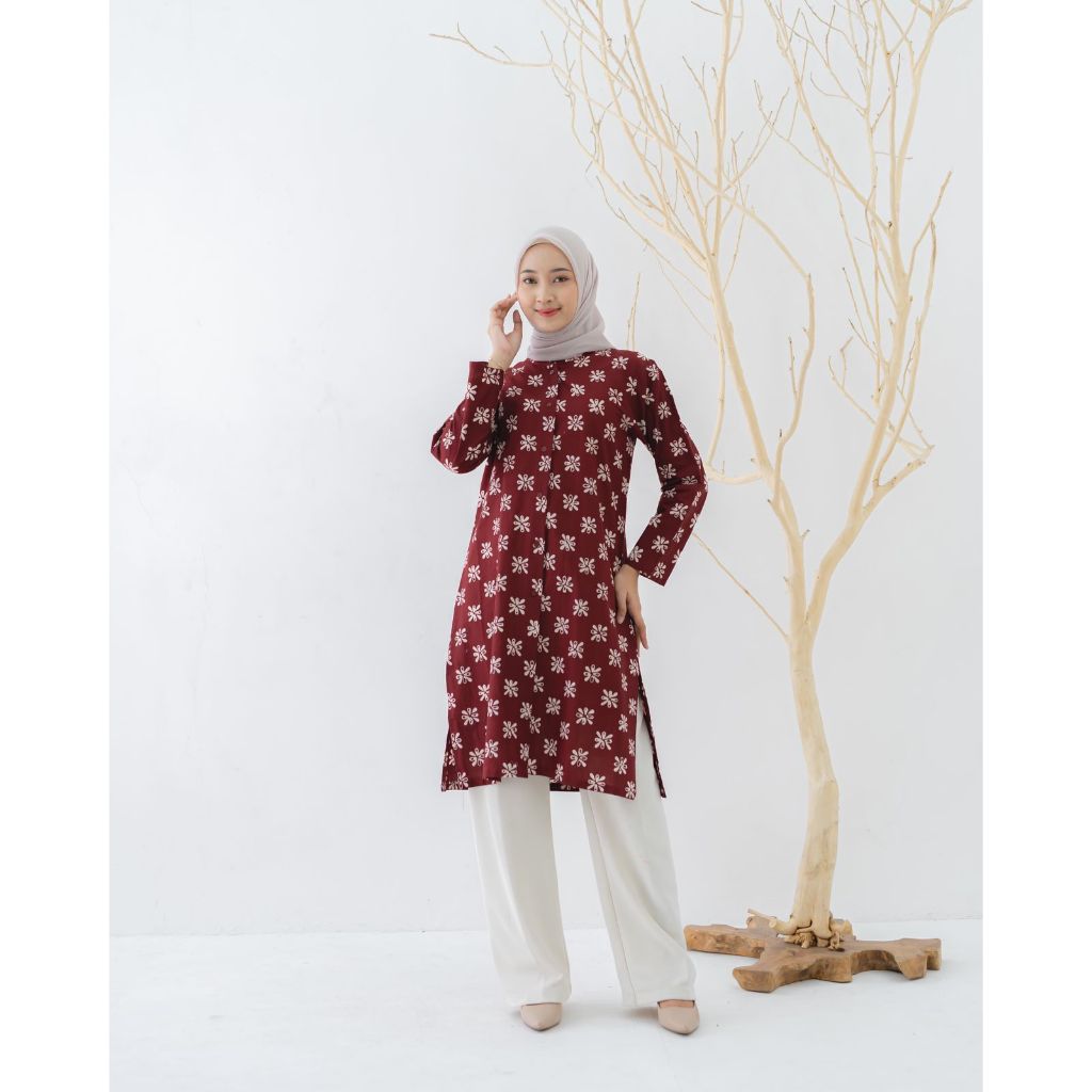Jual Batik Tunik Atasan Wanita Kekinian Baju Kerja Modern Couple by ...