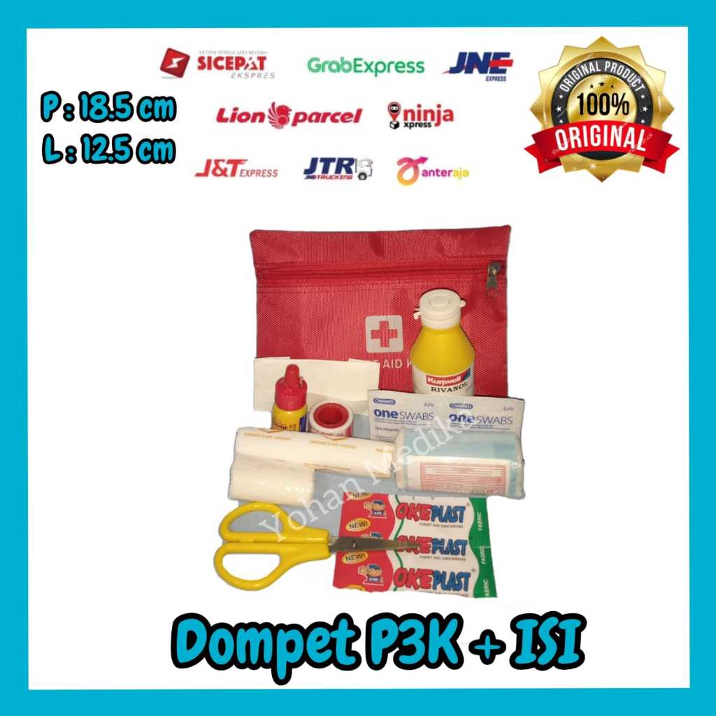 Jual SET P3K DOMPET + isi / FIRST AID KIT + ISI / POUCH P3K + isi ...