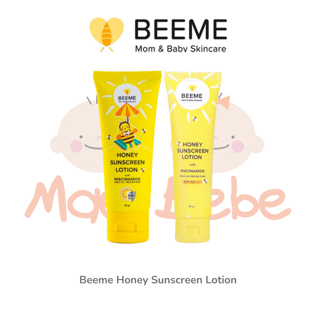 Jual Beeme Honey Sunscreen Lotion with Niacinamide SPF 50+++ Tabir ...