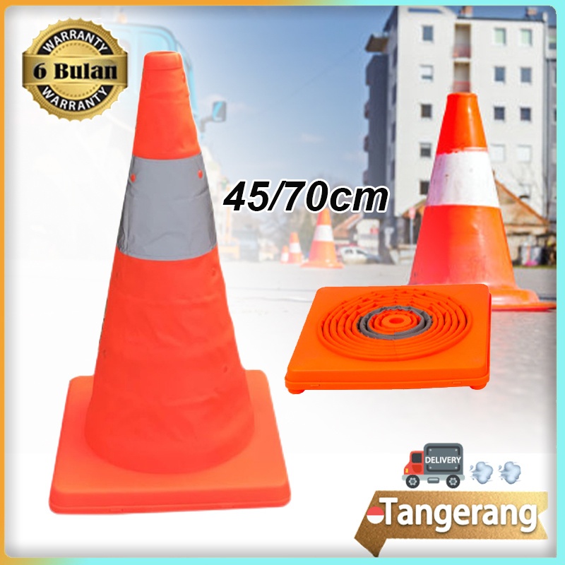 Jual Foldable Traffic Cone Lipat 45cm / 70cm Cone Emergency / Kerucut Lalu Lintas Lipat | Shopee ...