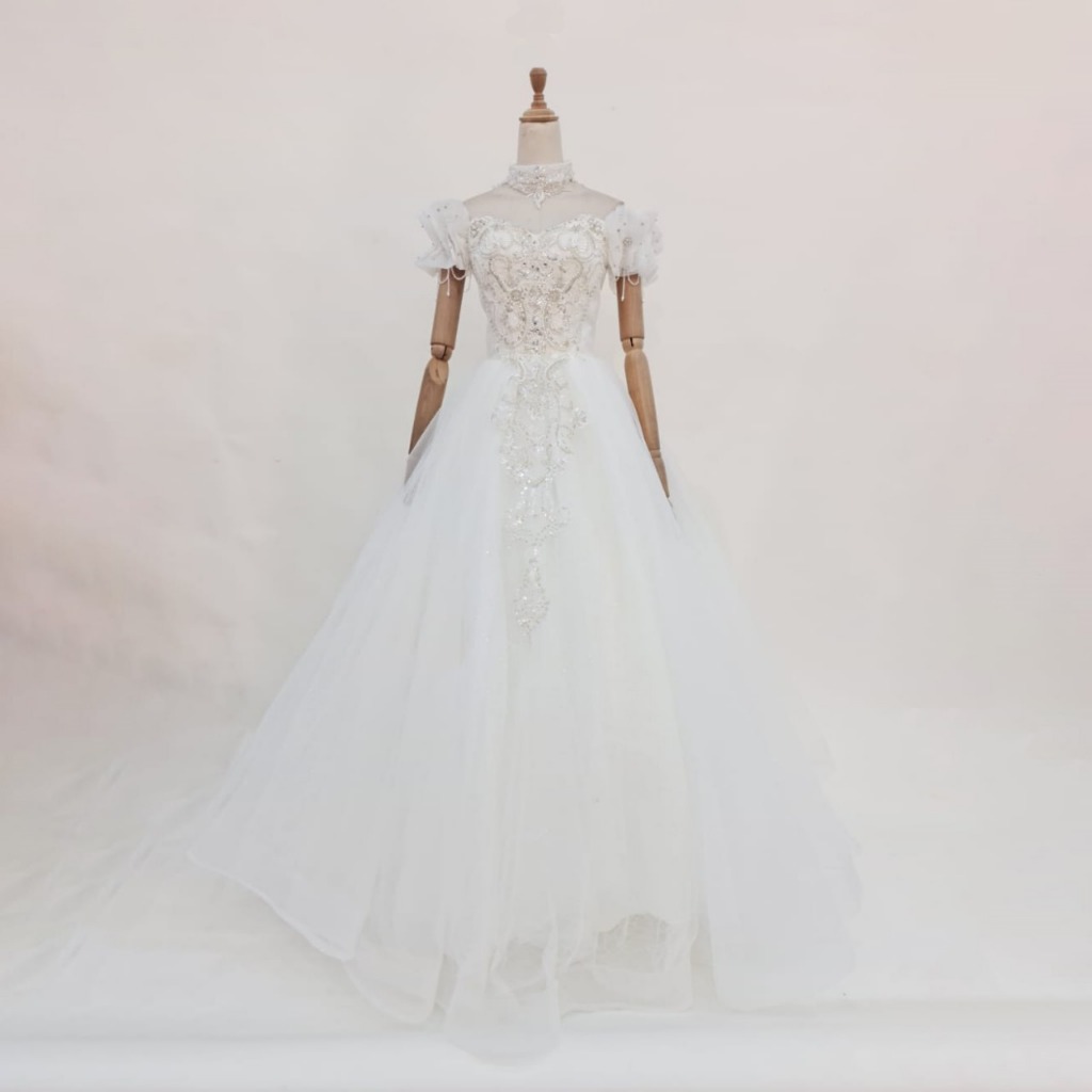 Jual Gaun Pengantin/ Wedding Dress/ Gaun Bridal Premium Longdress QM55 ...