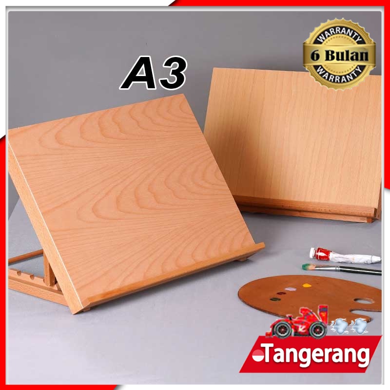 Jual Wooden Drawing Board A3 Sketching Board Table Top Papan Gambar ...