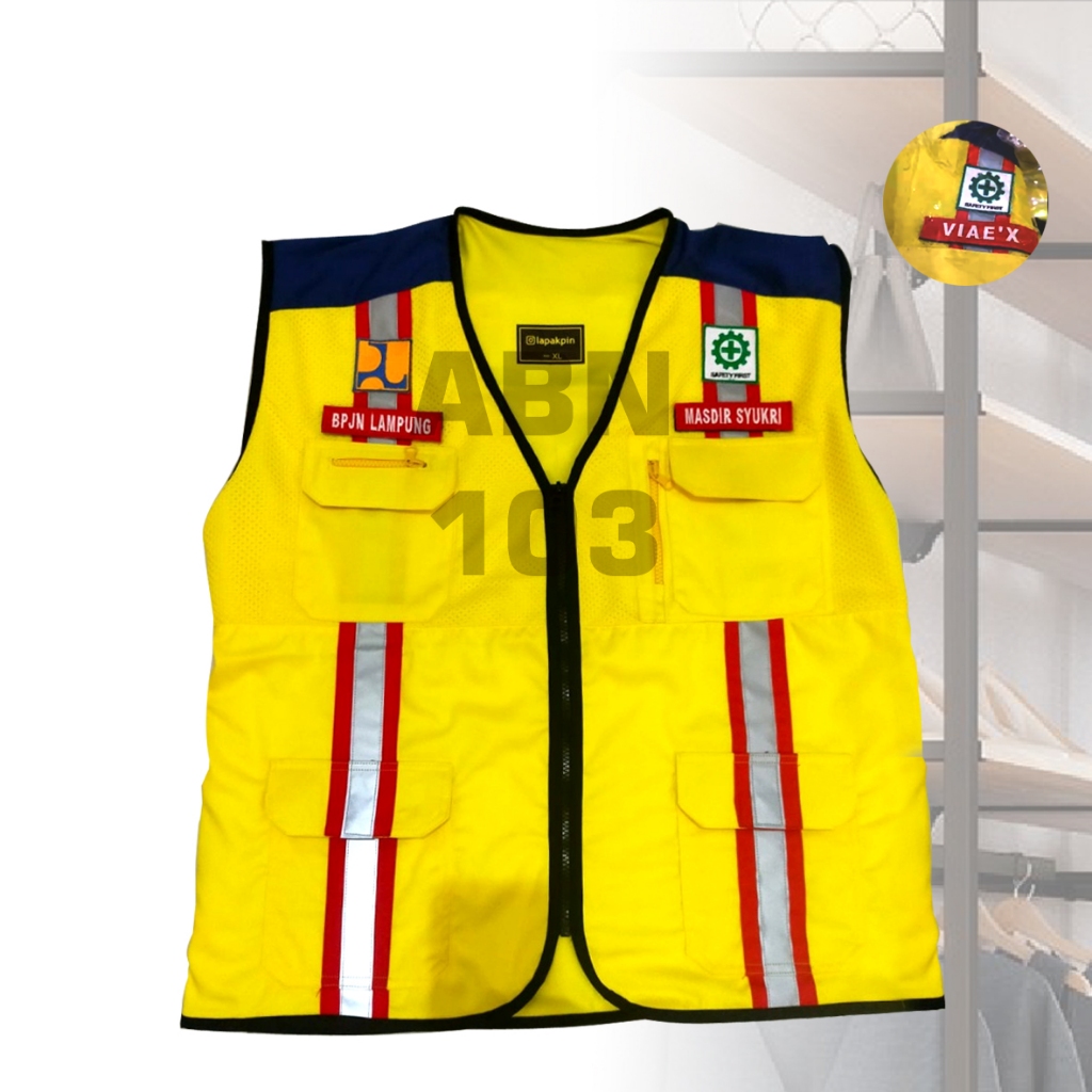 Jual Rompi PUPR / ROMPI Safety Bina Marga premium / Rompi PU | Shopee ...