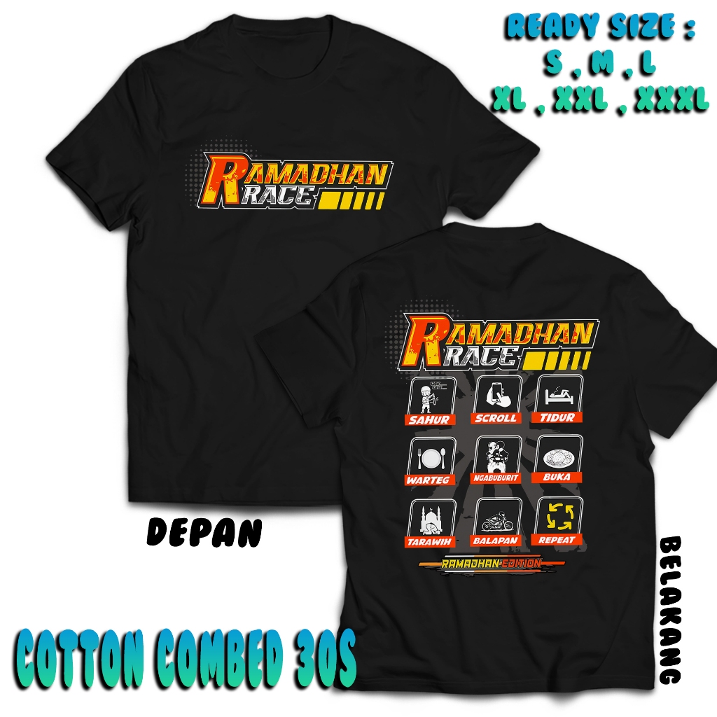 Jual Kaos Ramadhan Race Baru Lagi | Kaos Dewasa | Baju Kaos Viral ...