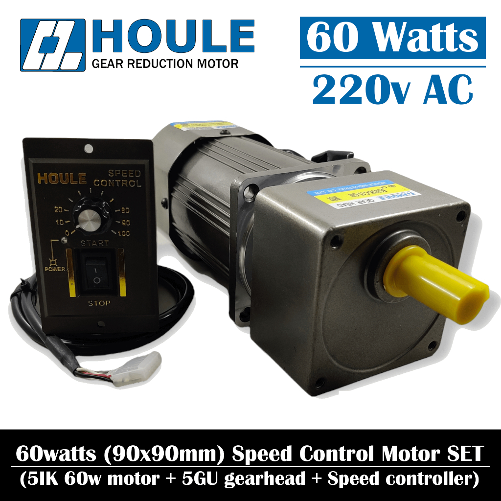 Jual Houle Motor 60W 220v AC 5IK Variable Speed Control Motor Gearbox ...